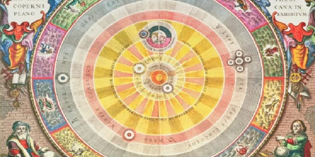 Map Showing the Copernican System of Planetary Orbits by Cellarius: a ...