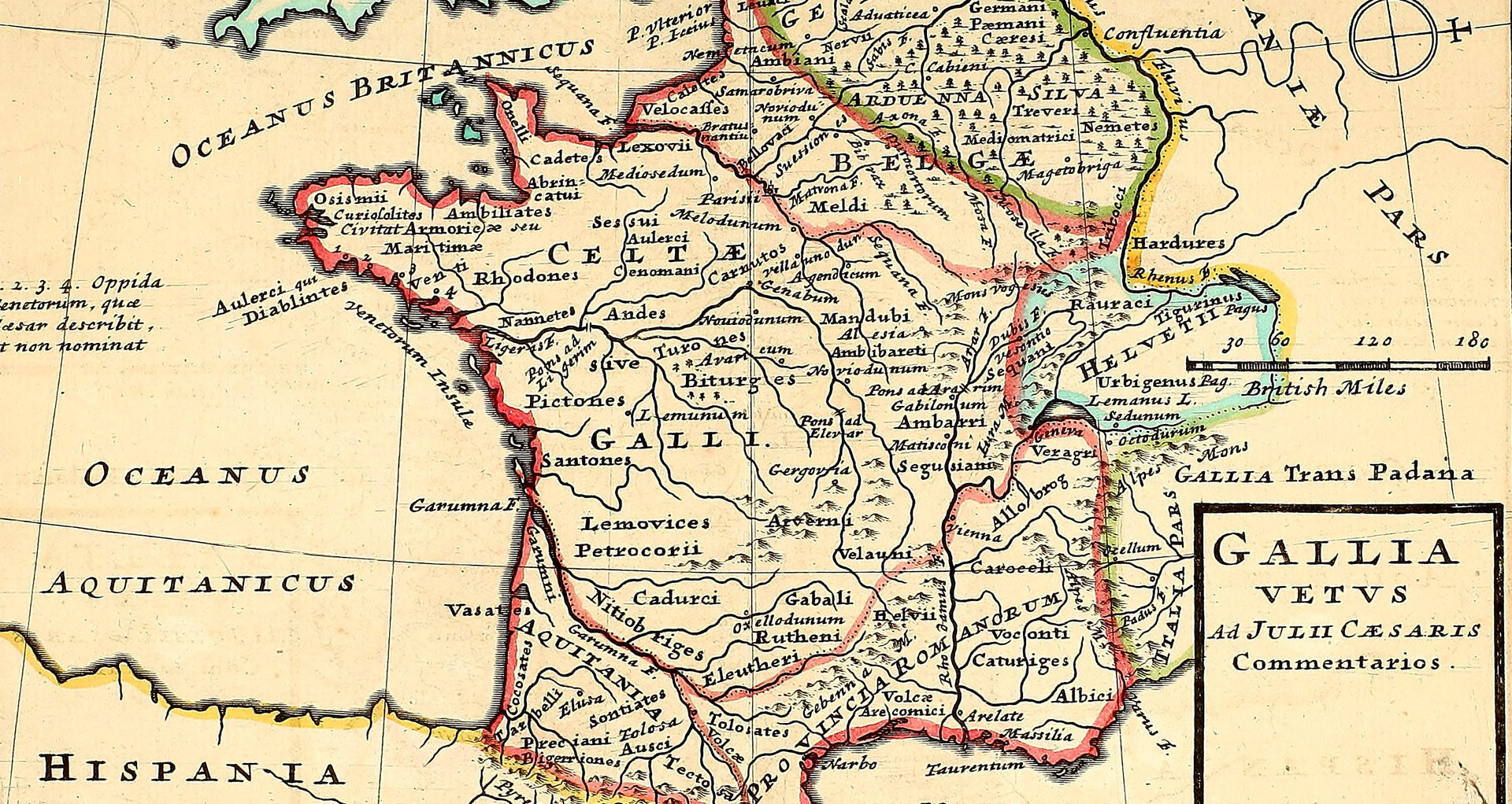 Mappa Del Mondo Della Gallia