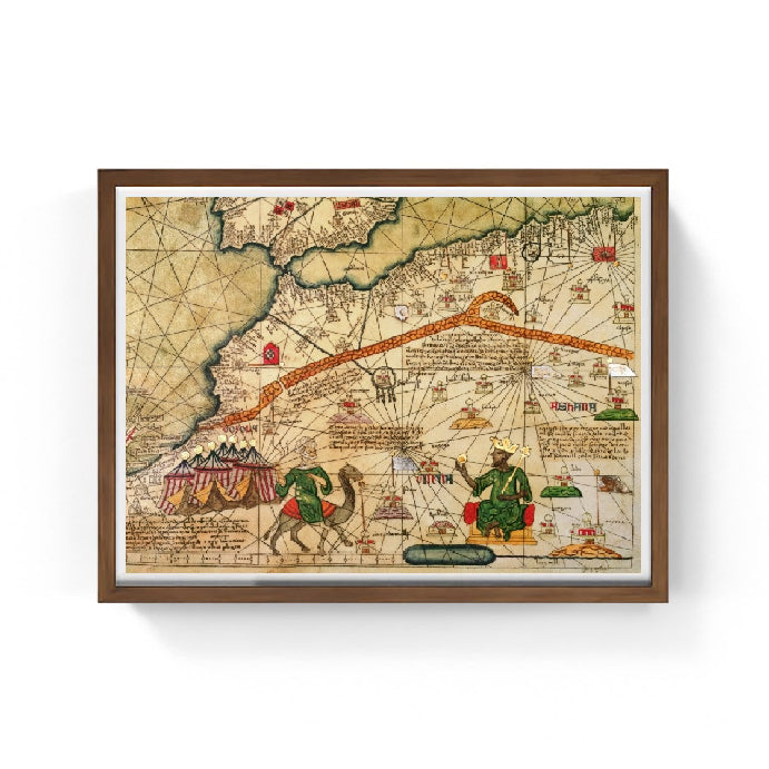 Mappa catalana del Nord Africa 1381 - Abraham Cresques – Trizio Editore