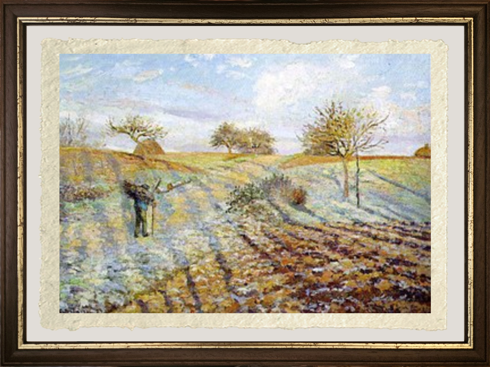 Gelata bianca di Camille Pissarro su pregiata carta Amalfi – Trizio Editore